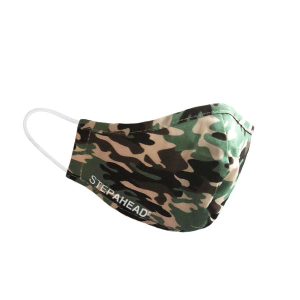 STEP AHEAD Face Mask Children's Reusable Camo– Step Ahead